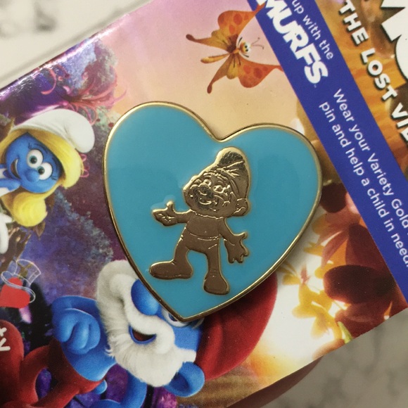 Jewelry | New Papa Smurf Heart Pin | Poshmark